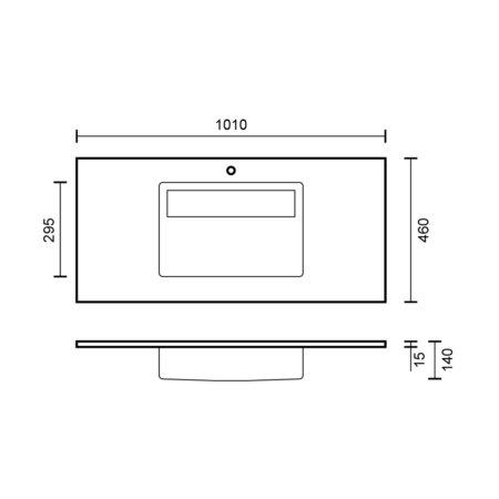 d.ama | Lavatório Solid surface RIME 100